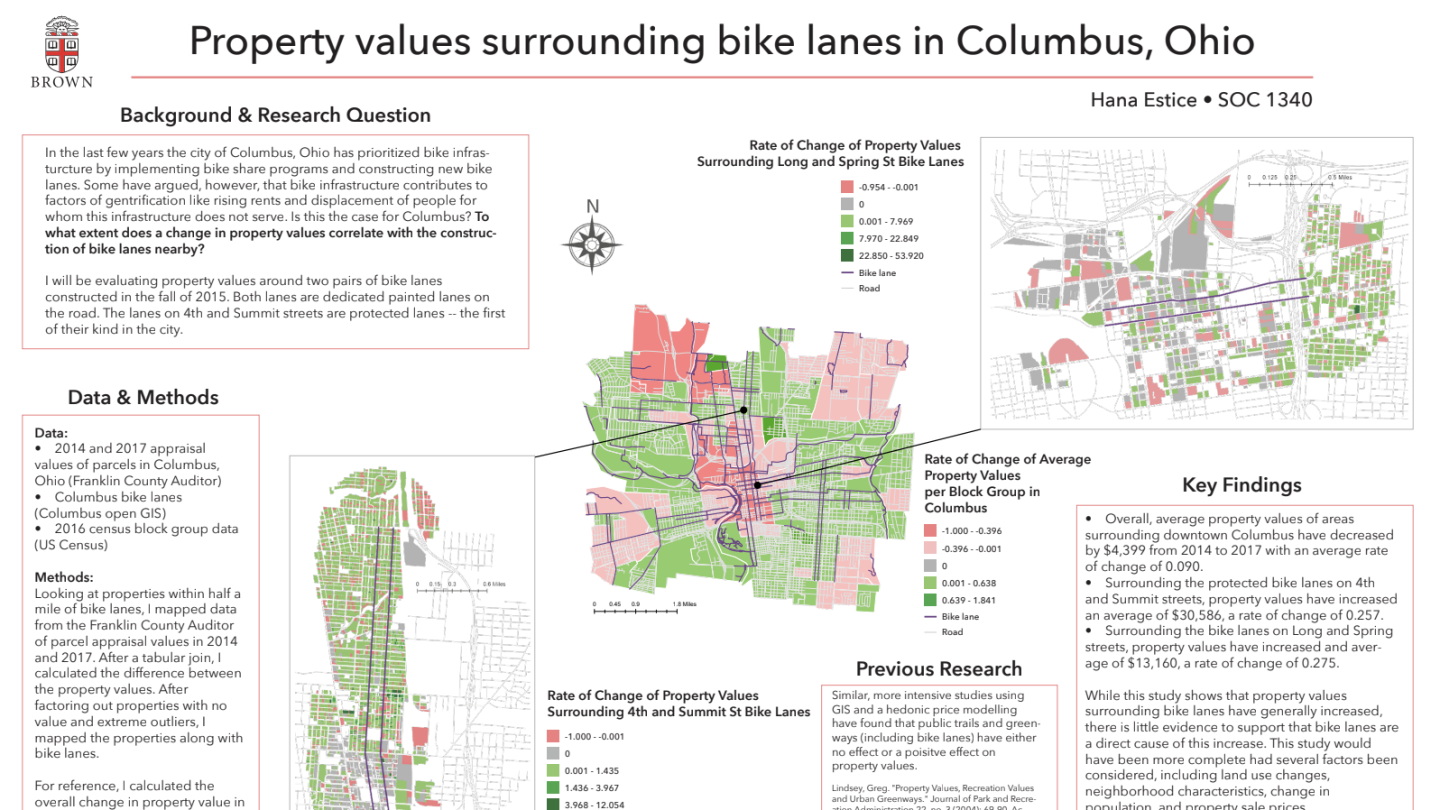 Property values surrounding bike lanes in Columbus, Ohio | Spatial ...
